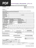Karnataka Bank RTGS Application Form | PDF