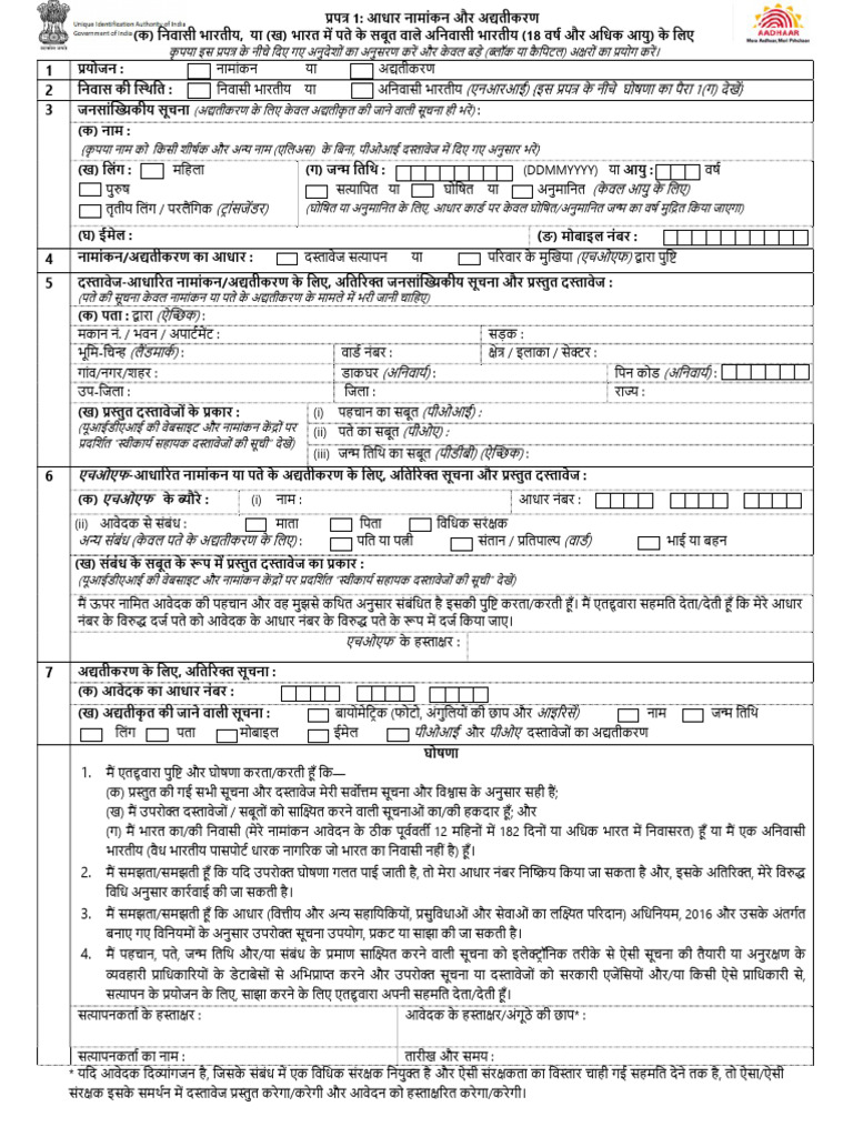 Form 1 Hin | PDF