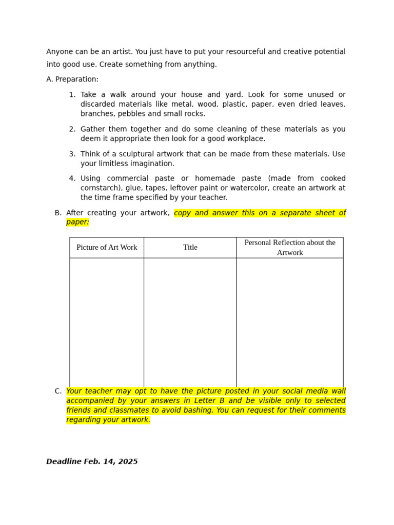 Final Activity in Cpar 2 | PDF