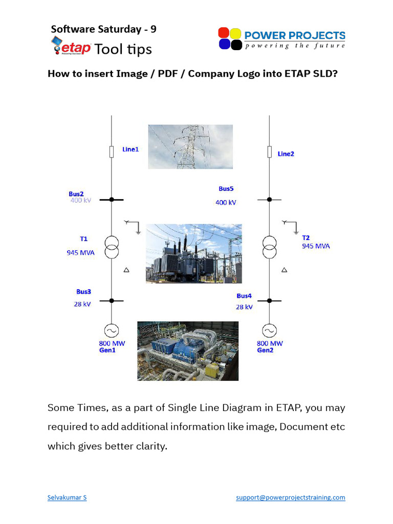 Inserting Logos in ETAP SLDs | PDF