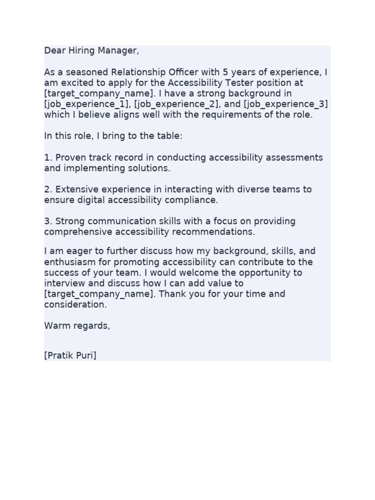 Covering Letter Format | PDF