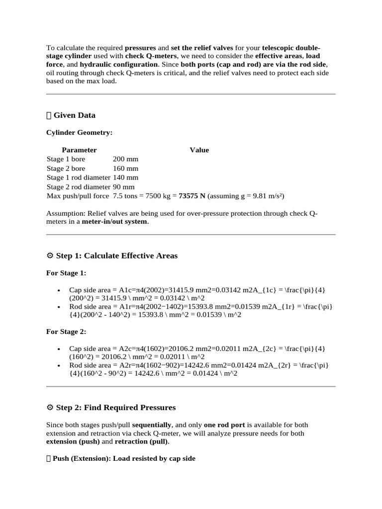 To Calculate The Required Pressures and Set The Relief Valves For Your ...