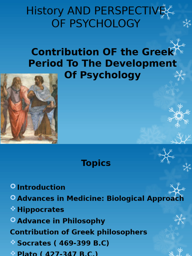 Greek Contributions to Psychology History | PDF | Experience | Reason