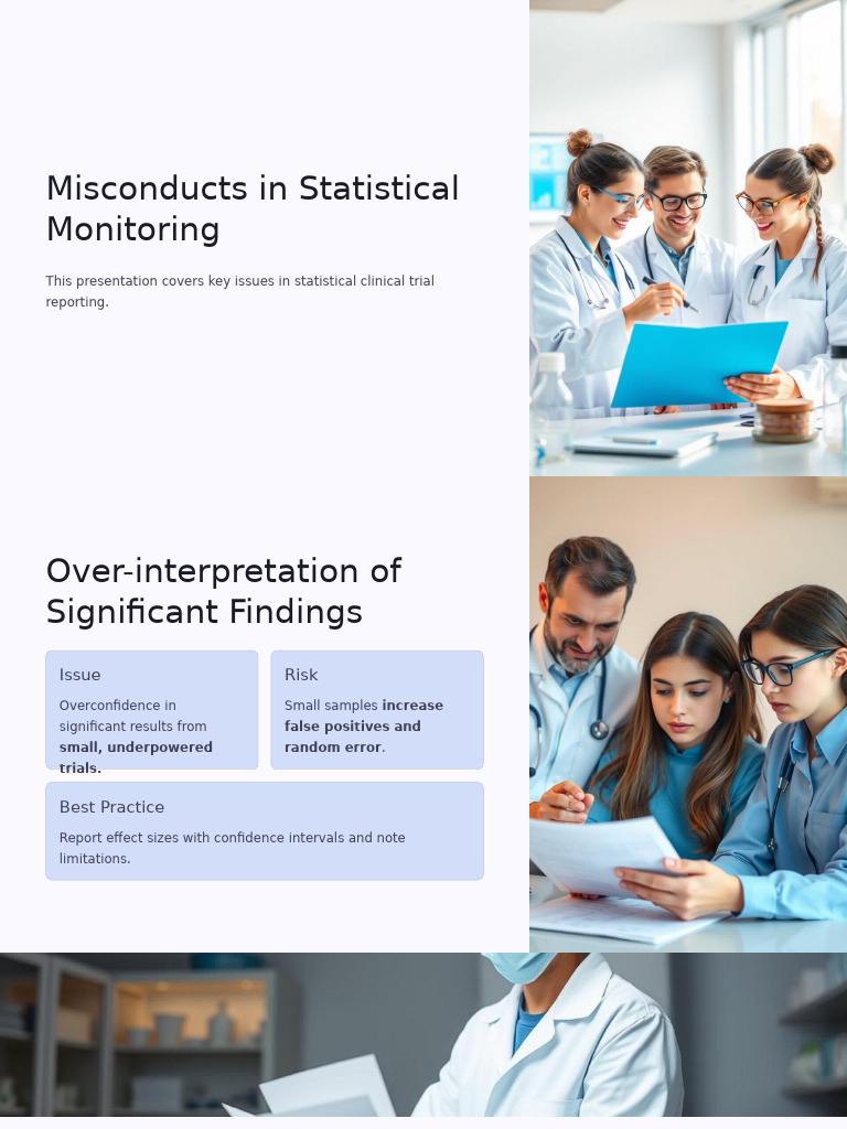Misconducts in Statistical Monitoring | PDF | Bias | Type I And Type Ii ...