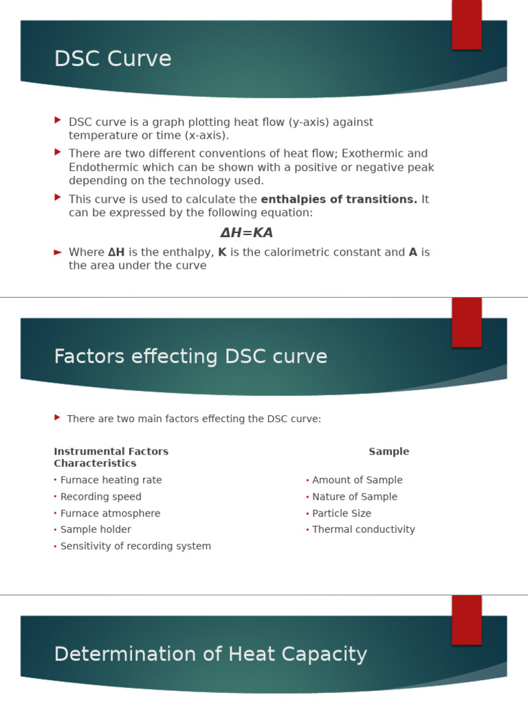 DSC Curve | PDF | Differential Scanning Calorimetry | Building Engineering