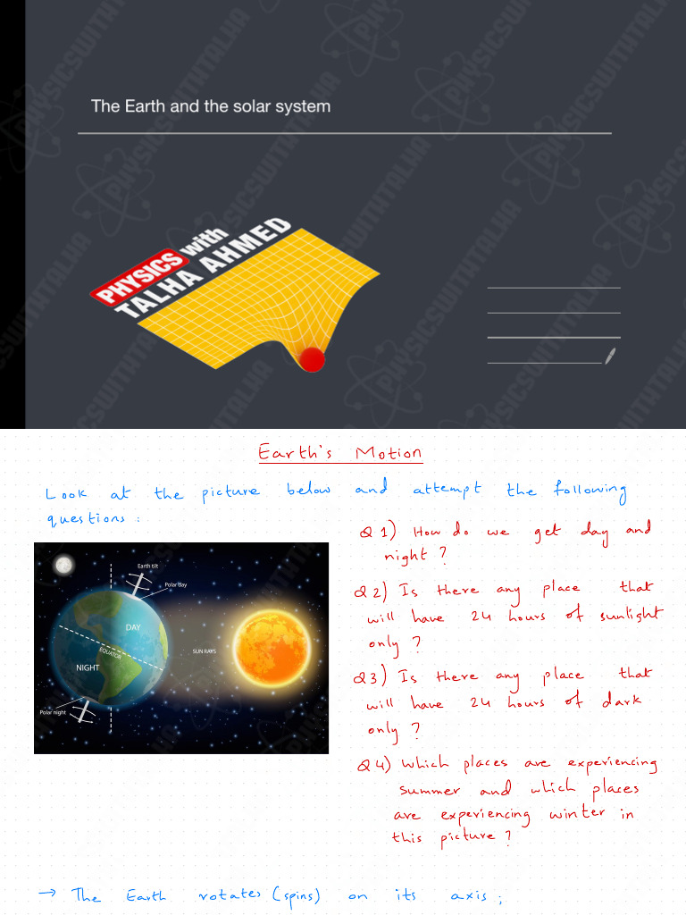 The Earth and The Solar System | PDF | Natural Satellite | Planets