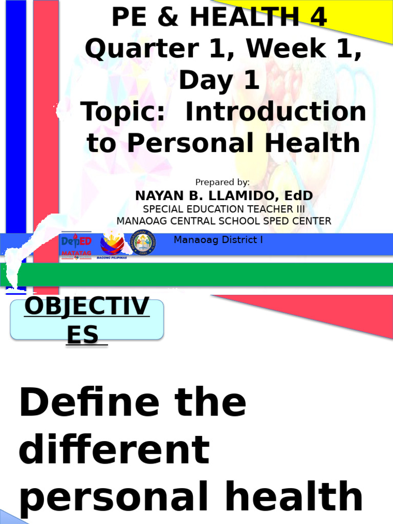 Introduction to Personal Health Activities | PDF | Mental Health ...