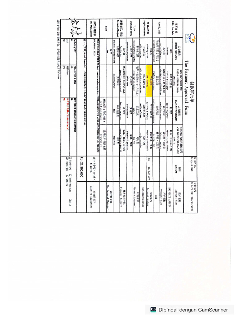 No - pc.004 Pengajuan Invoice Mess Bulan Mei 2025 | PDF