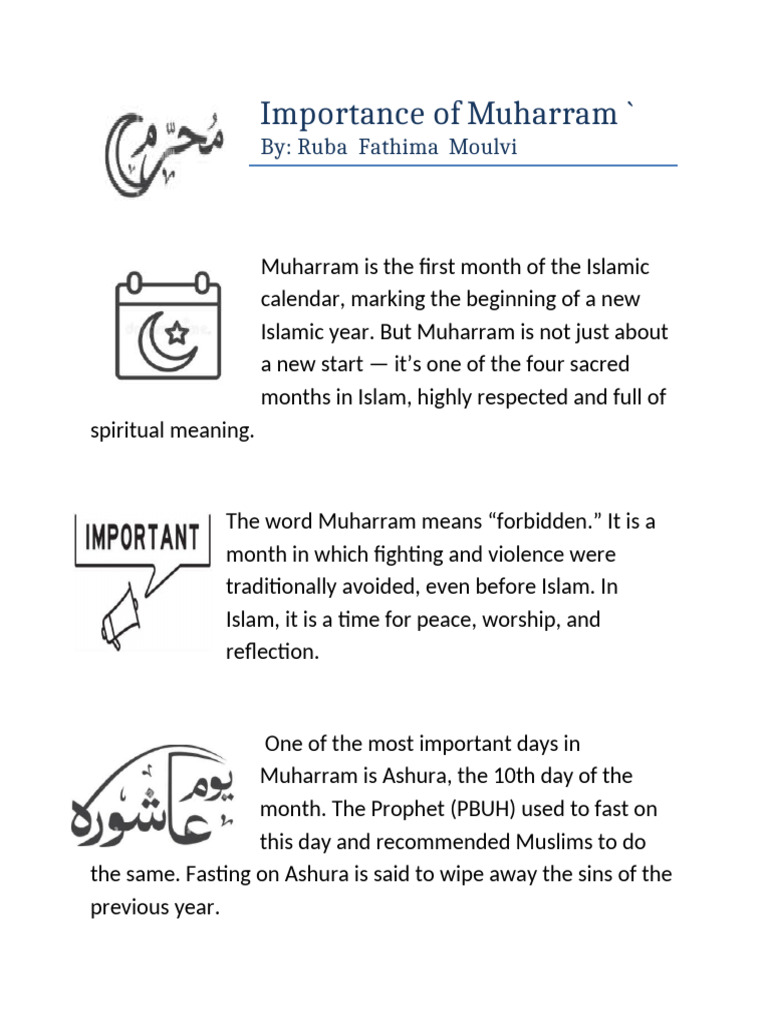 Importance of Muharram | PDF