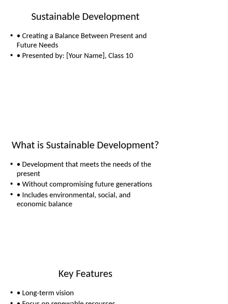 Pillars of Sustainable Development 10 | PDF