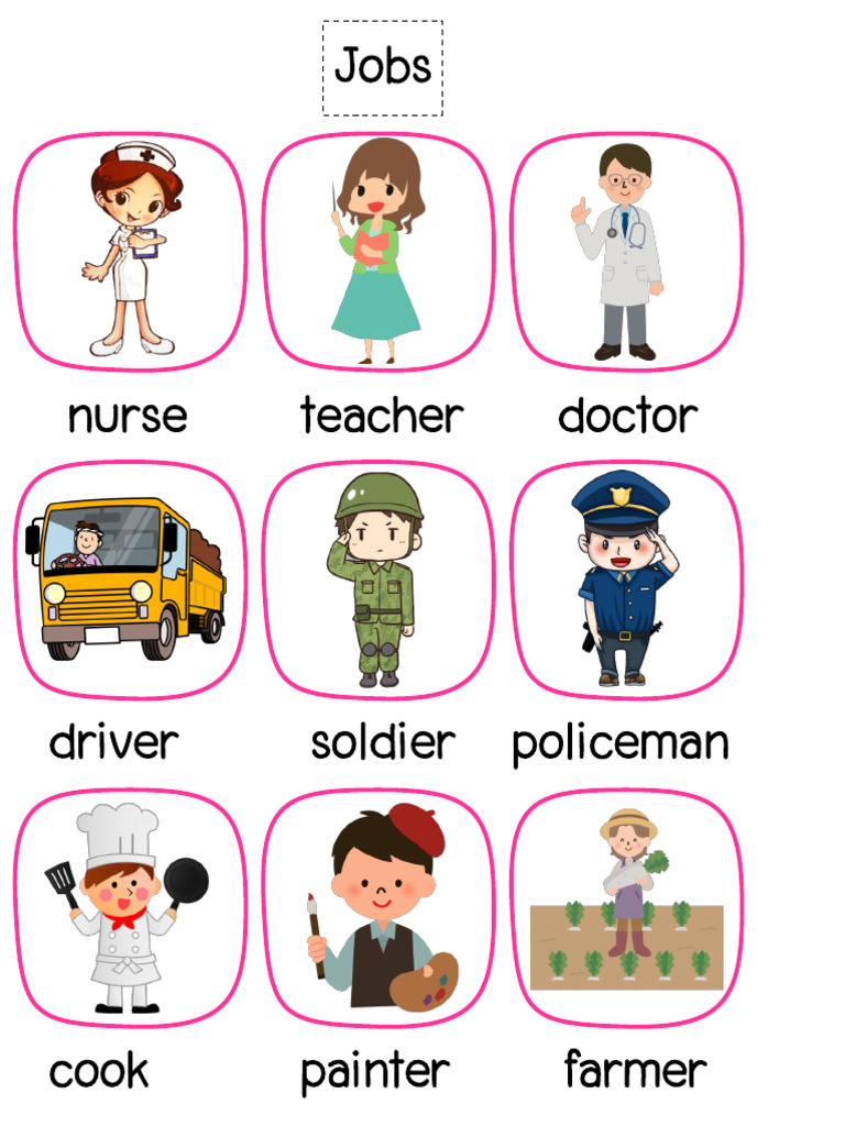 Jobs-Worksheet Kindergarten | PDF