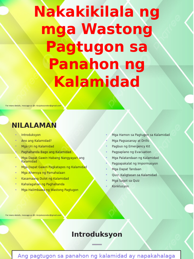 GMRC 7 Q1 6A Nakakikilala NG Mga Wastong Pagtugon Sa Panahon NG ...