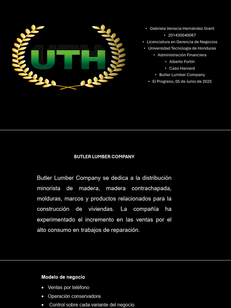 Presentacion Butler Lumber Company | PDF
