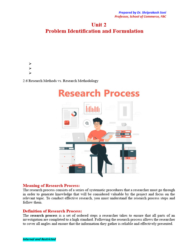 Unit 2 - Problem Identification and Formulation | PDF