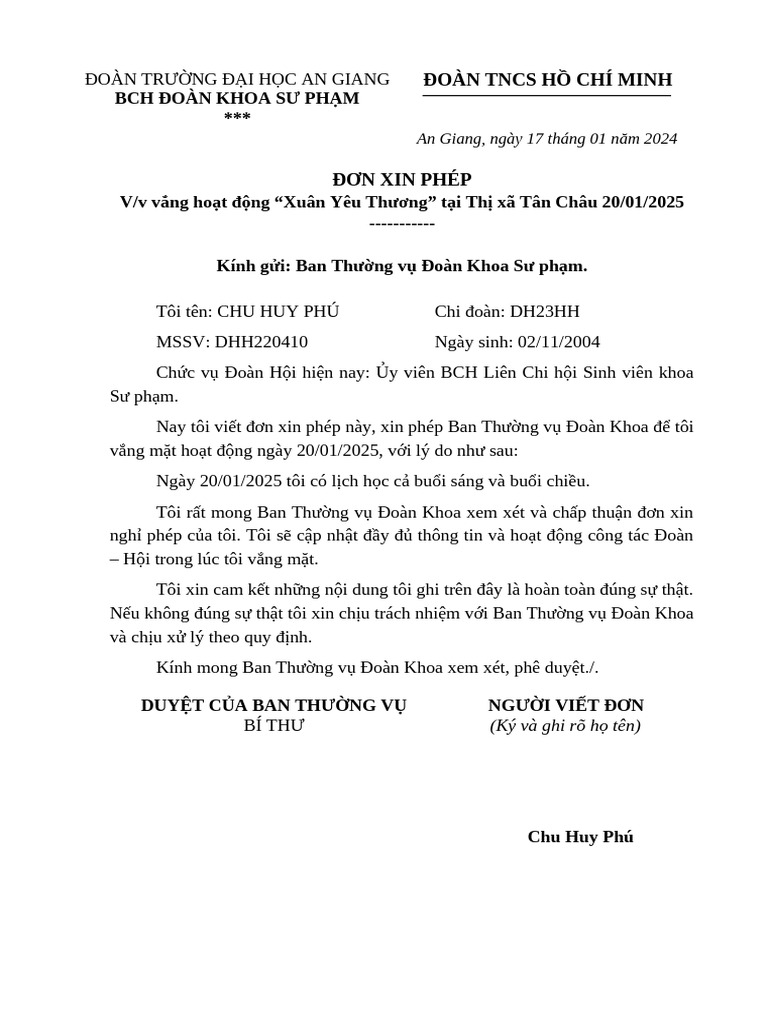 Don Xin Vang 20-01-2025 | PDF