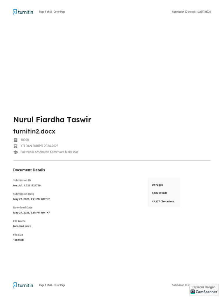 Hasil Turnitin&Surat Ket Plagiarisme | PDF | Computing