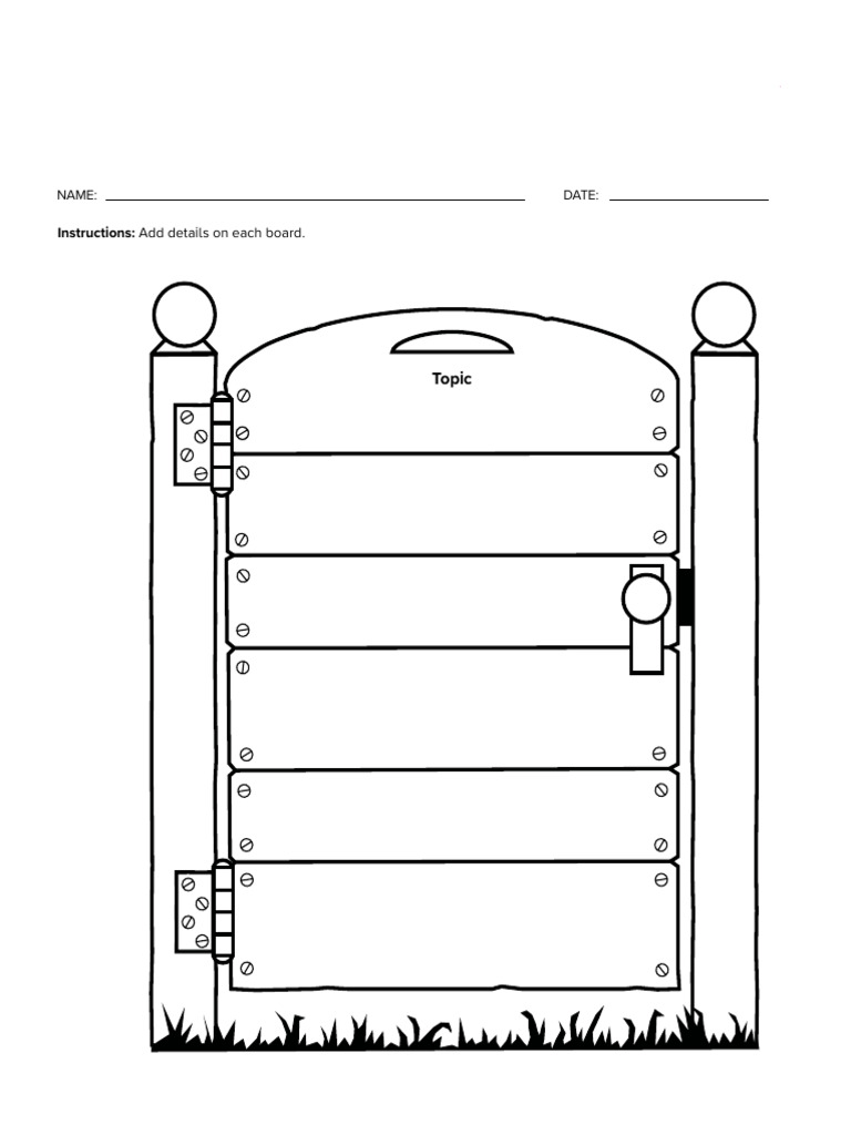 Garden Gate Template | PDF