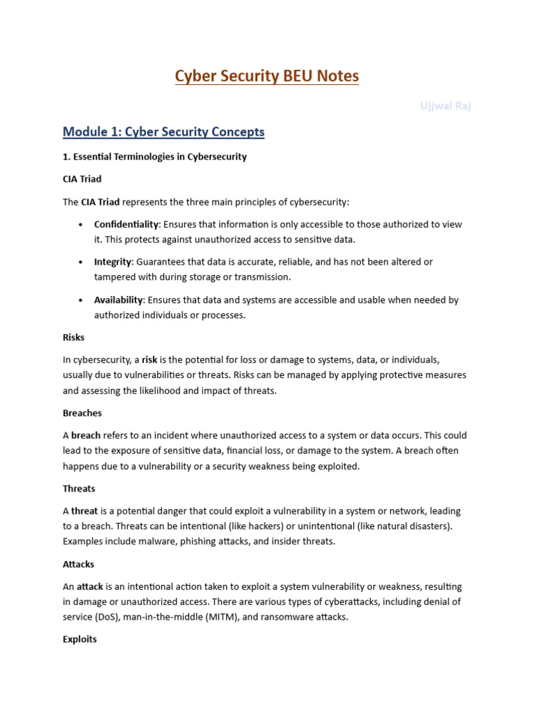 Cyber Security Notes by Arnab | PDF | Cryptography | Public Key ...