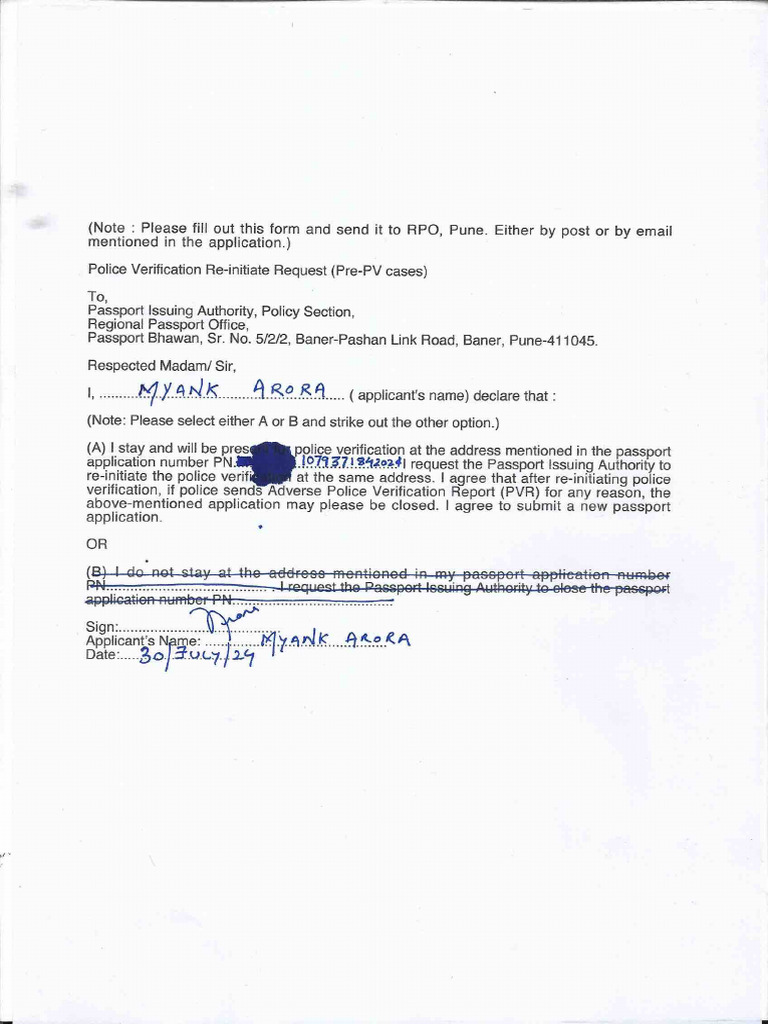 Police Verification | PDF