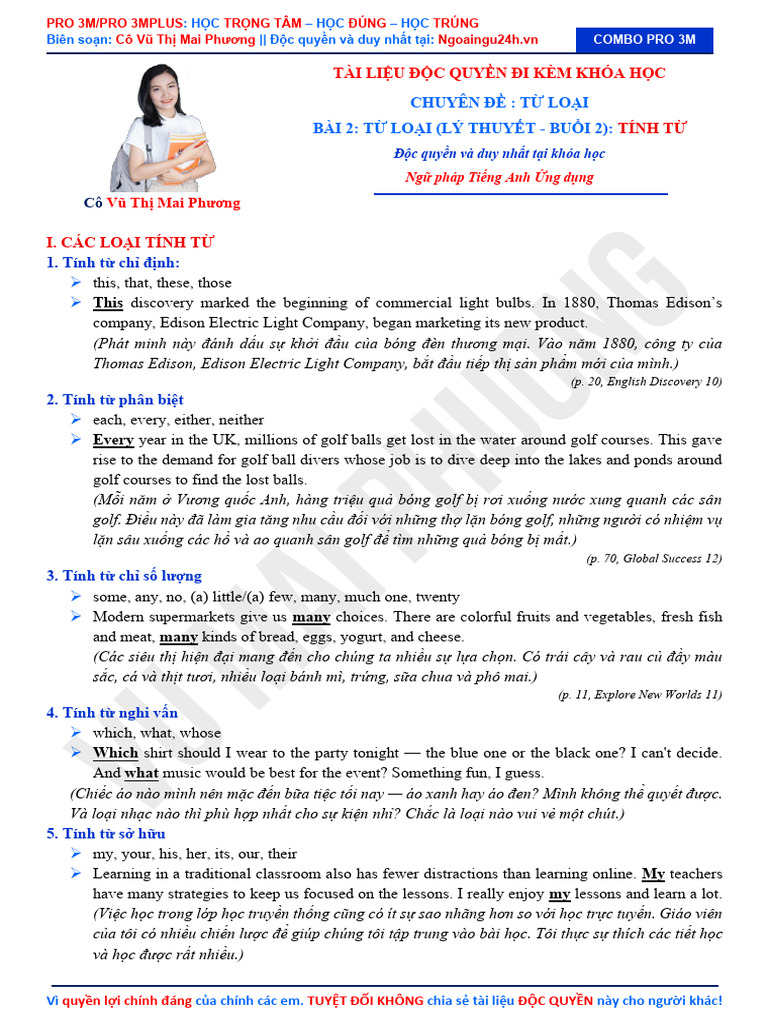 23506859-1750803589134-co-vu-mai-phuong-tu-loai-ly-thuyet-buoi-2-tinh-tu | PDF