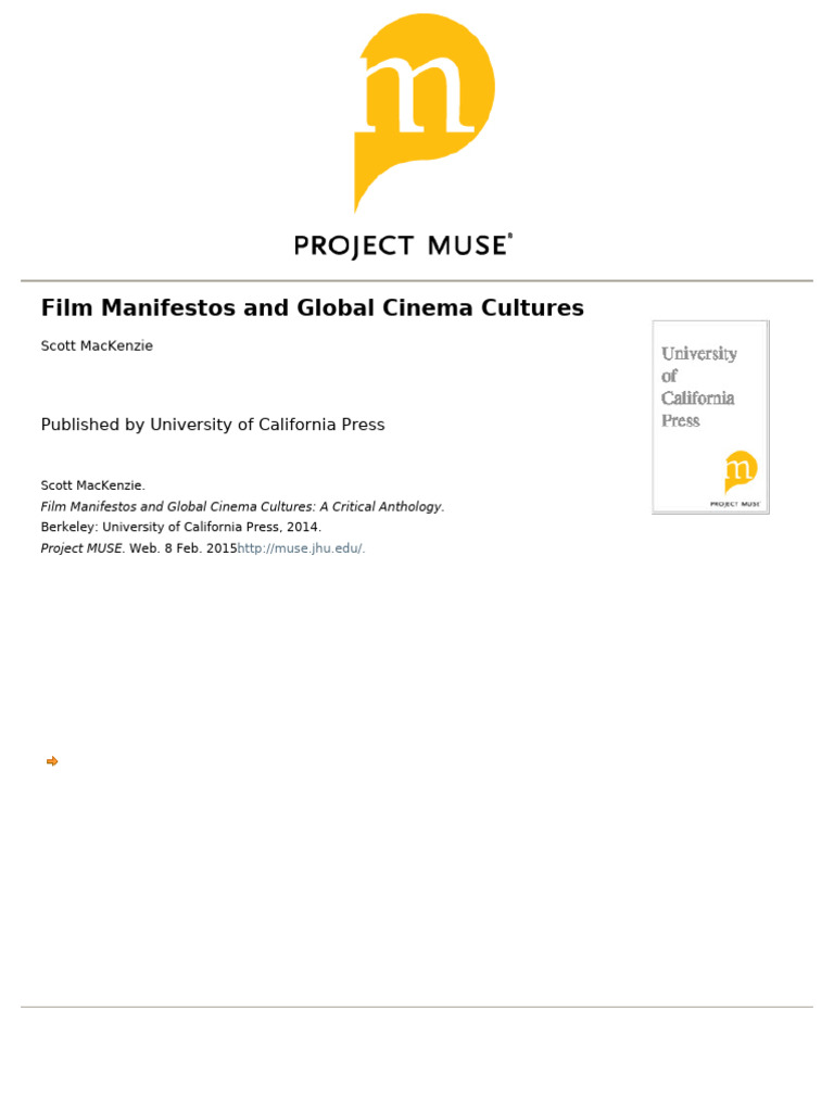 Manifesto 1973 Third Cinema Brazil | PDF