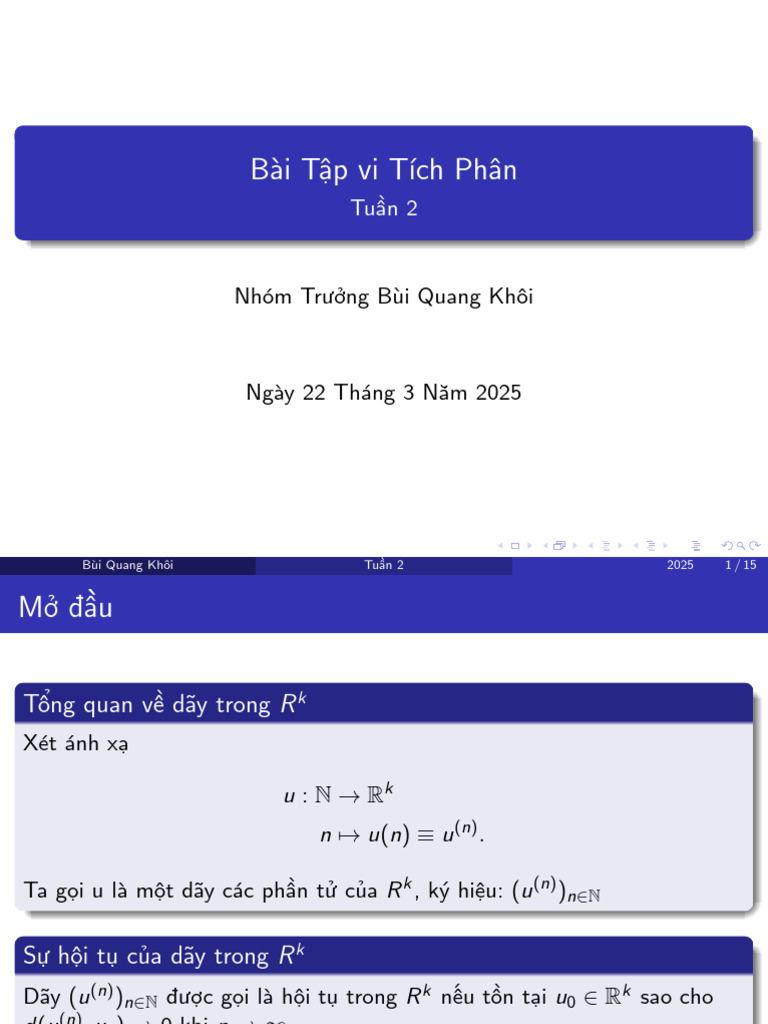 An Example of The Beamer Package 1 | PDF