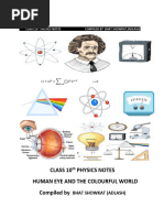 Class 10 Human Eye Notes PDF | PDF