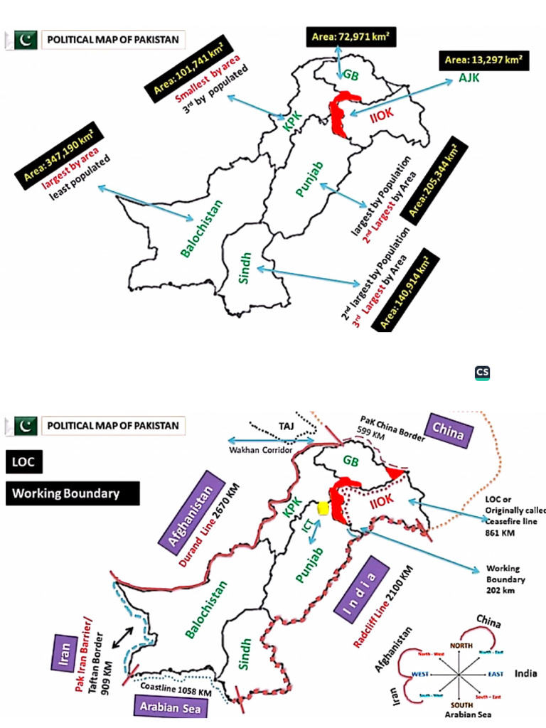 Geographic Map of Pakistan | PDF