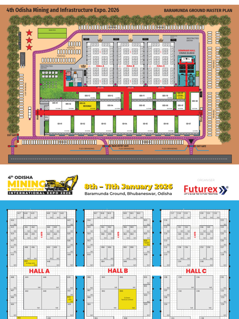 Odisha Mining Expo 2026 Layout Plan | PDF