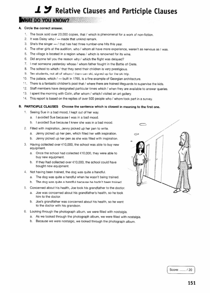 Gr. Relative Clauses and Participle Clauses | PDF