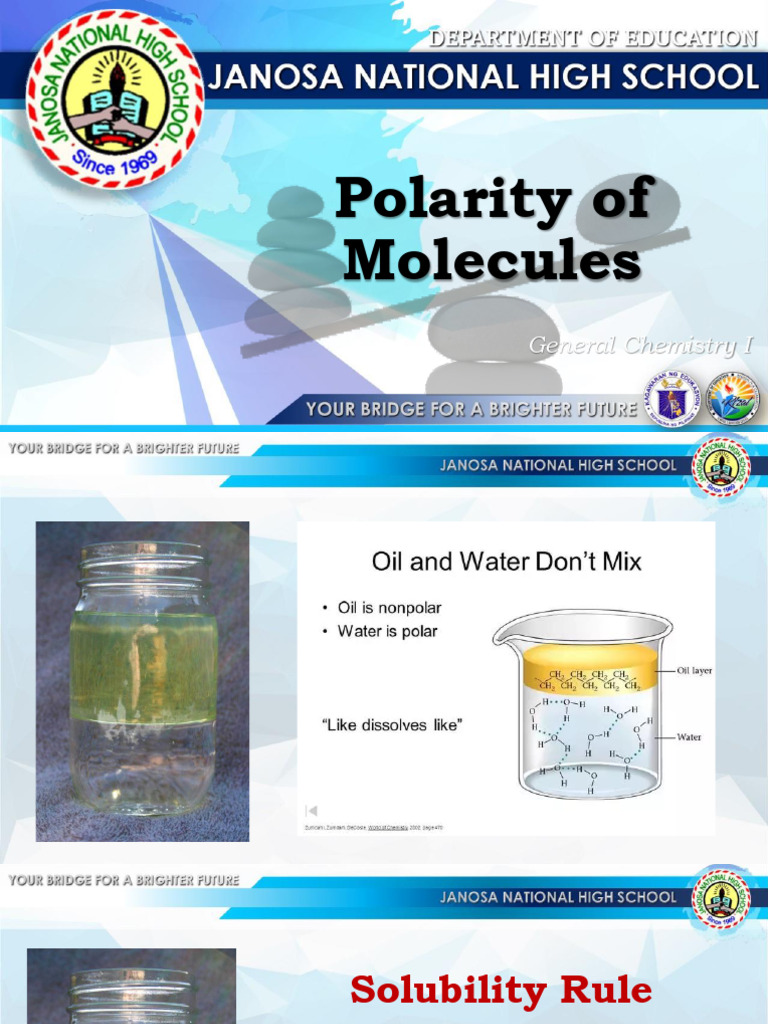 Understanding Molecule Polarity | PDF | Chemical Polarity | Chemical Bond