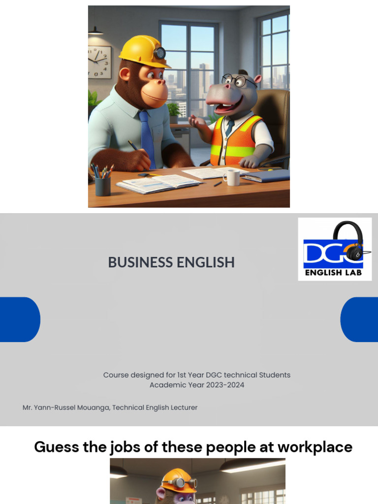 Guess Their Jobs | PDF