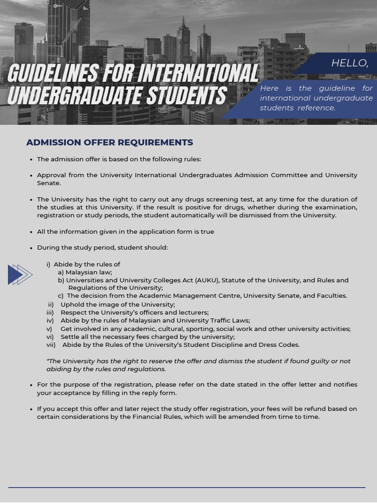 Guideline For International Students | PDF | Travel Visa | Passport