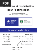 TD3 - La Méthode Simplexe | PDF | Algorithmes | Mathématiques appliqués