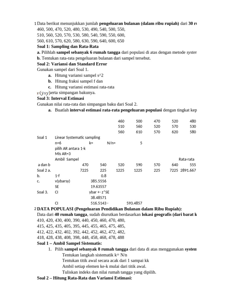 Systematic Random Sampling - Latian | PDF