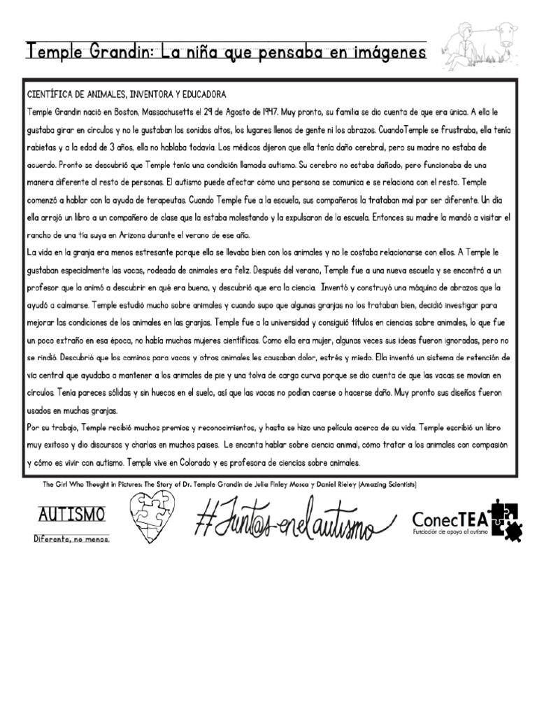 Lecturas y Actividades Sobre El Autismo | PDF
