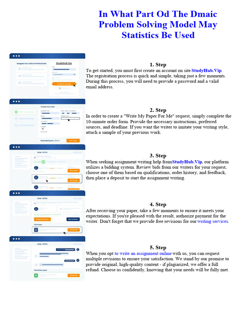 In What Part Od The Dmaic Problem Solving Model May Statistics Be Used ...