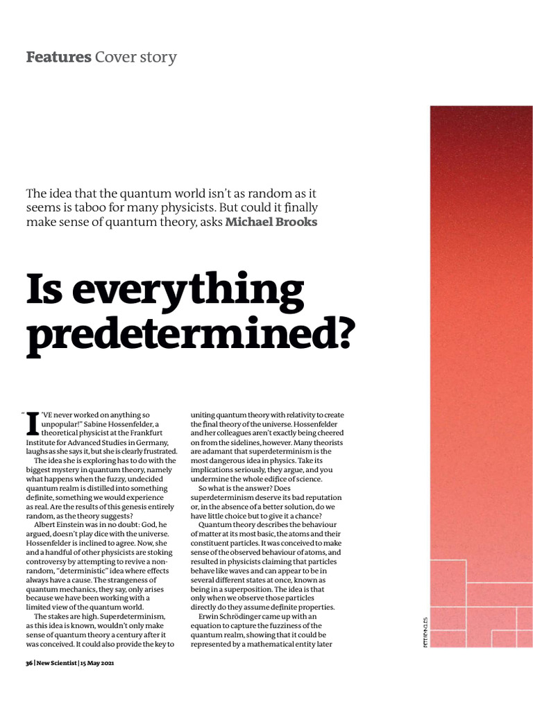 Is Everything Predetermined | PDF