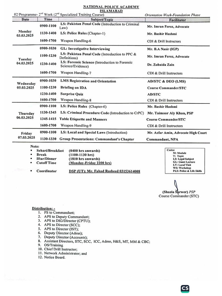2 Week Revised Program DSSP UT Class | PDF