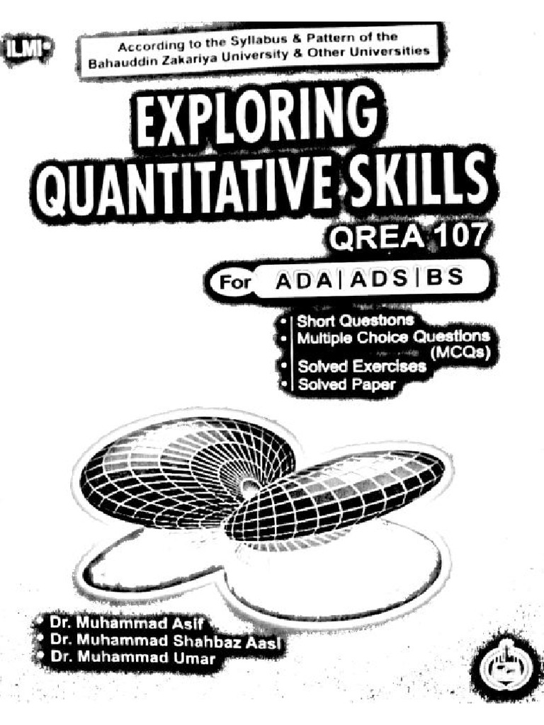 Quantitative Reasoning - I Book | PDF