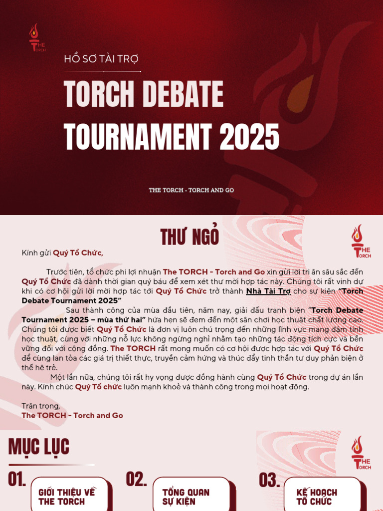 Proposal - Torch Debate Tournament | PDF