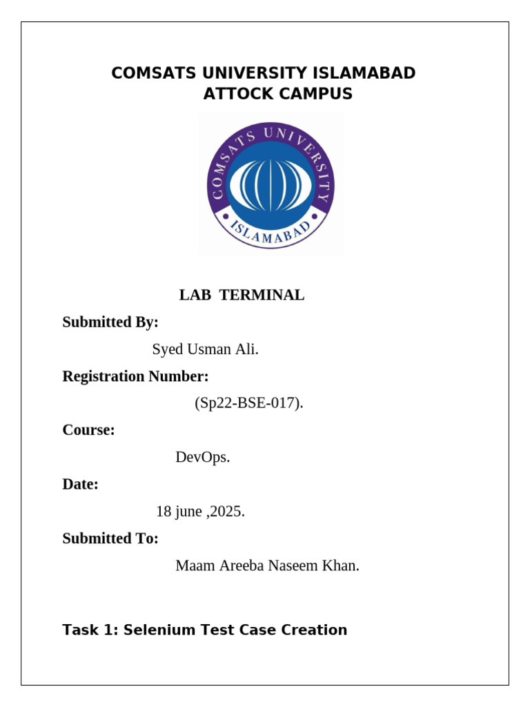 Devops 017 Lab Terminal | PDF