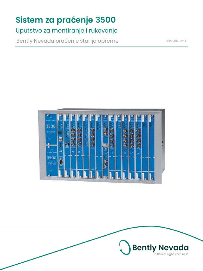3500 Monitoring System Rack User Guide-SRB - 134M0115 | PDF