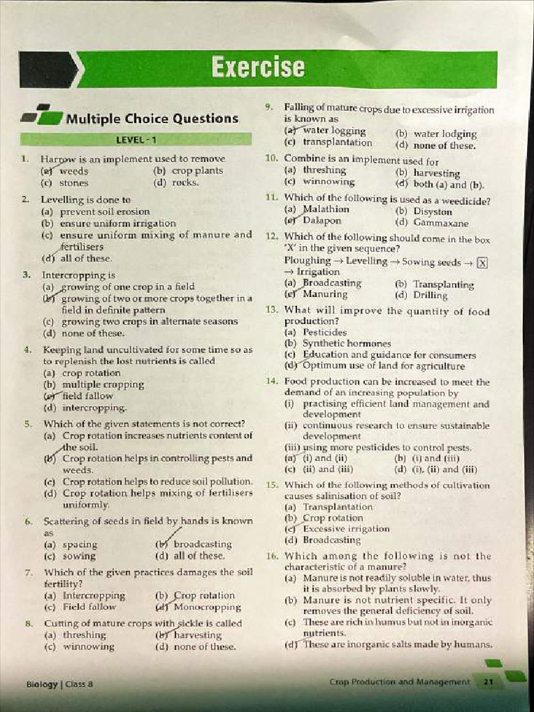 Bio Class 8 IMP-11 | PDF