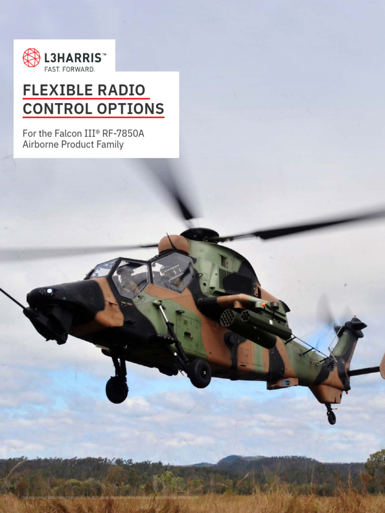 Cs Tcom RF 7850a Airborne Radio Control Brochure 0 | PDF | User ...