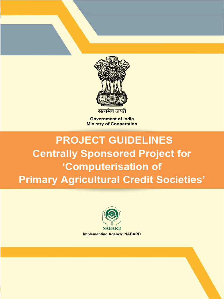 Revised Scheme Guidelines (Computerization of PACS Project) | PDF | Service Level Agreement ...