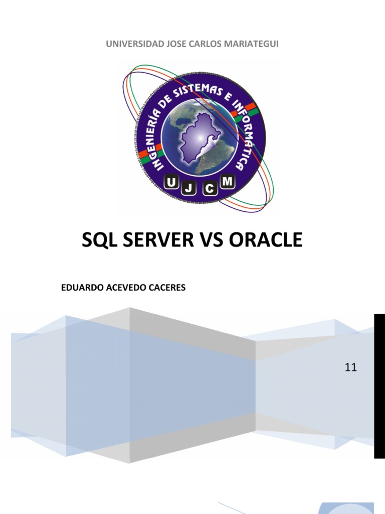 Diferencias Entre Oracle Y Ms Sql Server Pdf Servidor Sql De