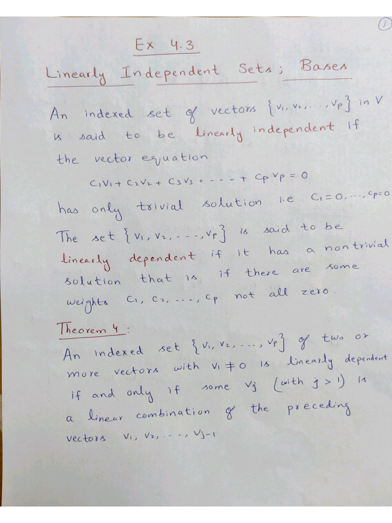 Bases For Subspaces Pdf