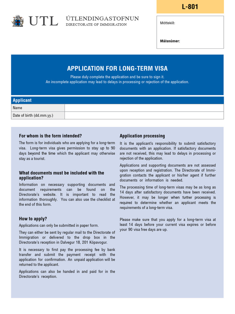 Long-Term Visa Application Guide | PDF | Travel Visa | Criminal Record
