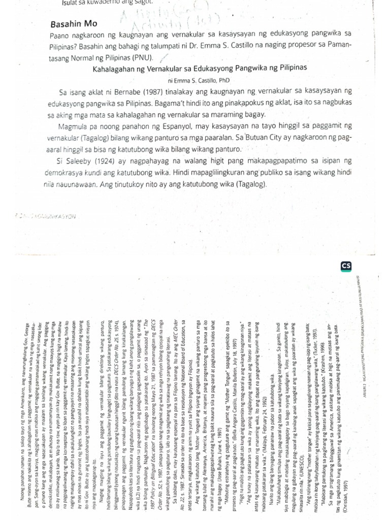 Fil 1. BAhagi NG Isang Talumpati | PDF